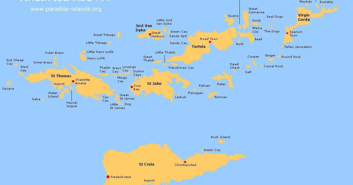 U.S. VIRGIN ISLANDS - GEOGRAPHICAL MAPS OF U.S. VIRGIN ISLANDS ~ Klima ...