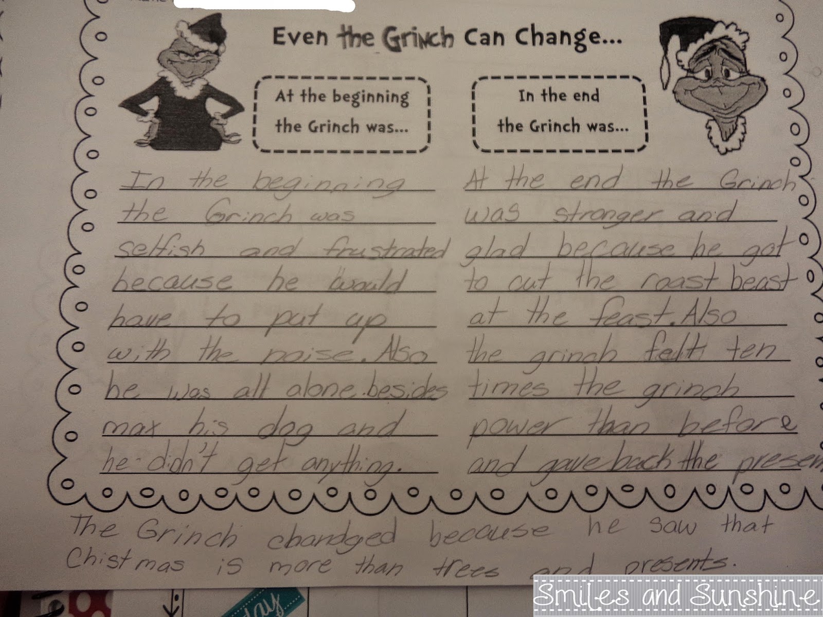 Smiles and Sunshine: You're a Mean One, Mr. Grinch