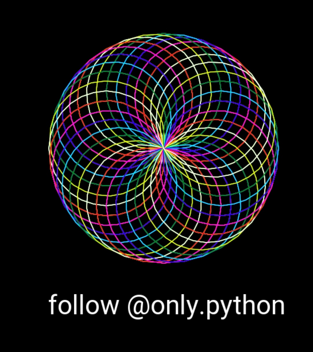 Draw Circle Spirograph Using Turtle Graphics