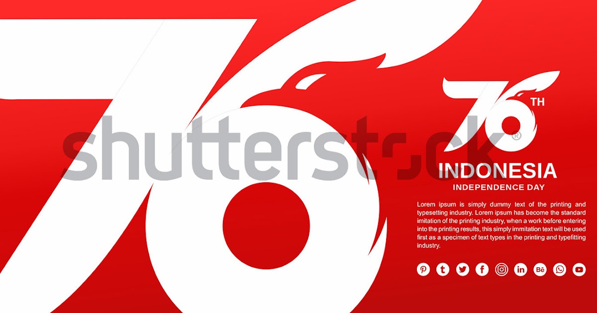 DESAIN LOGO HUT RI 76 TAHUN | AKSARATYPE INDUSTRIES