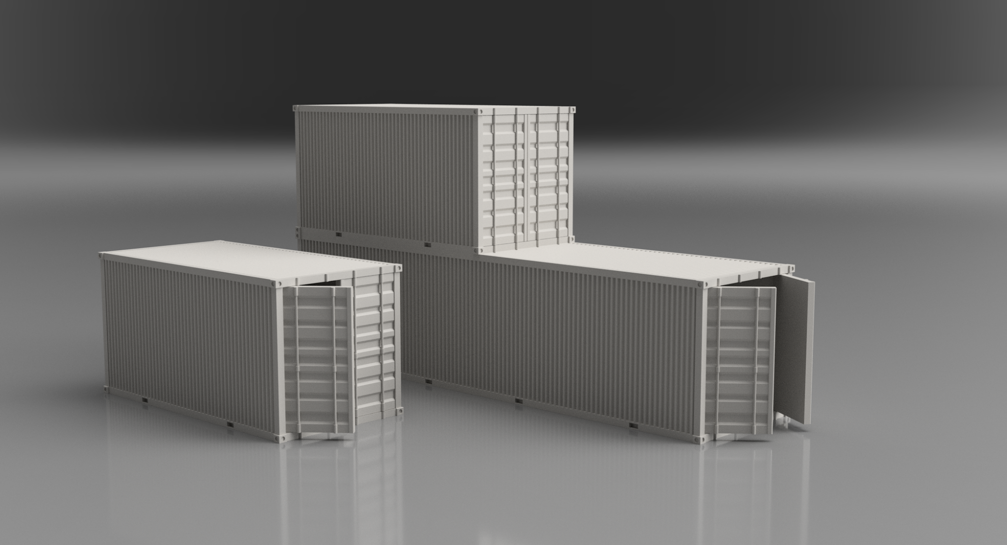 Tabletop cargo containers | The3Dprinting 3D print Dioramas, Models and ...