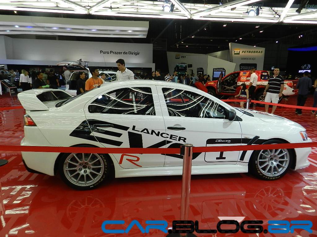 Mitsubishi Lancer EVO-R no Salão do Automóvel de São Paulo