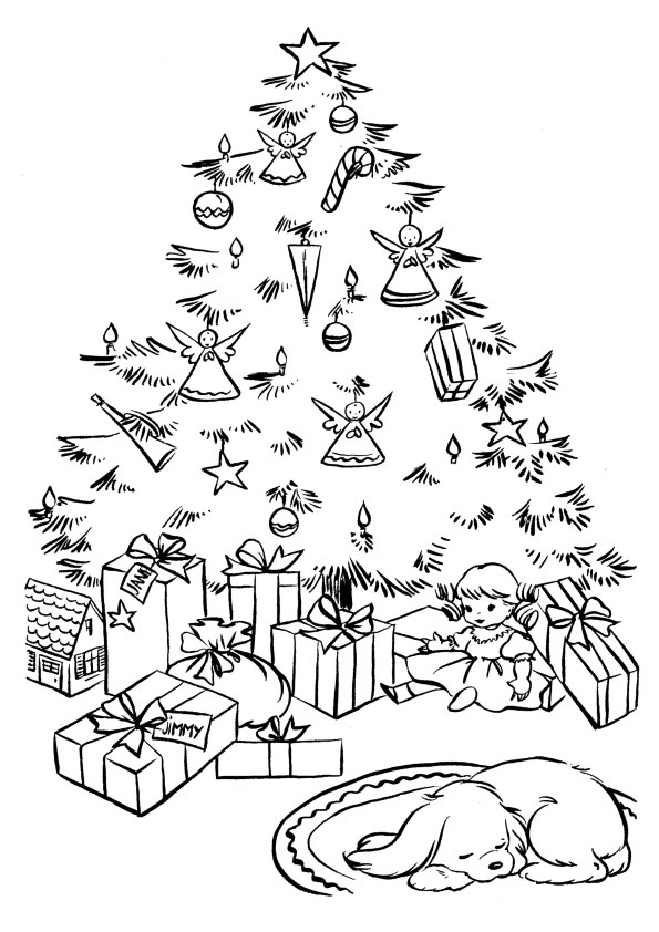 Kids Under 7: Pine Trees coloring pages