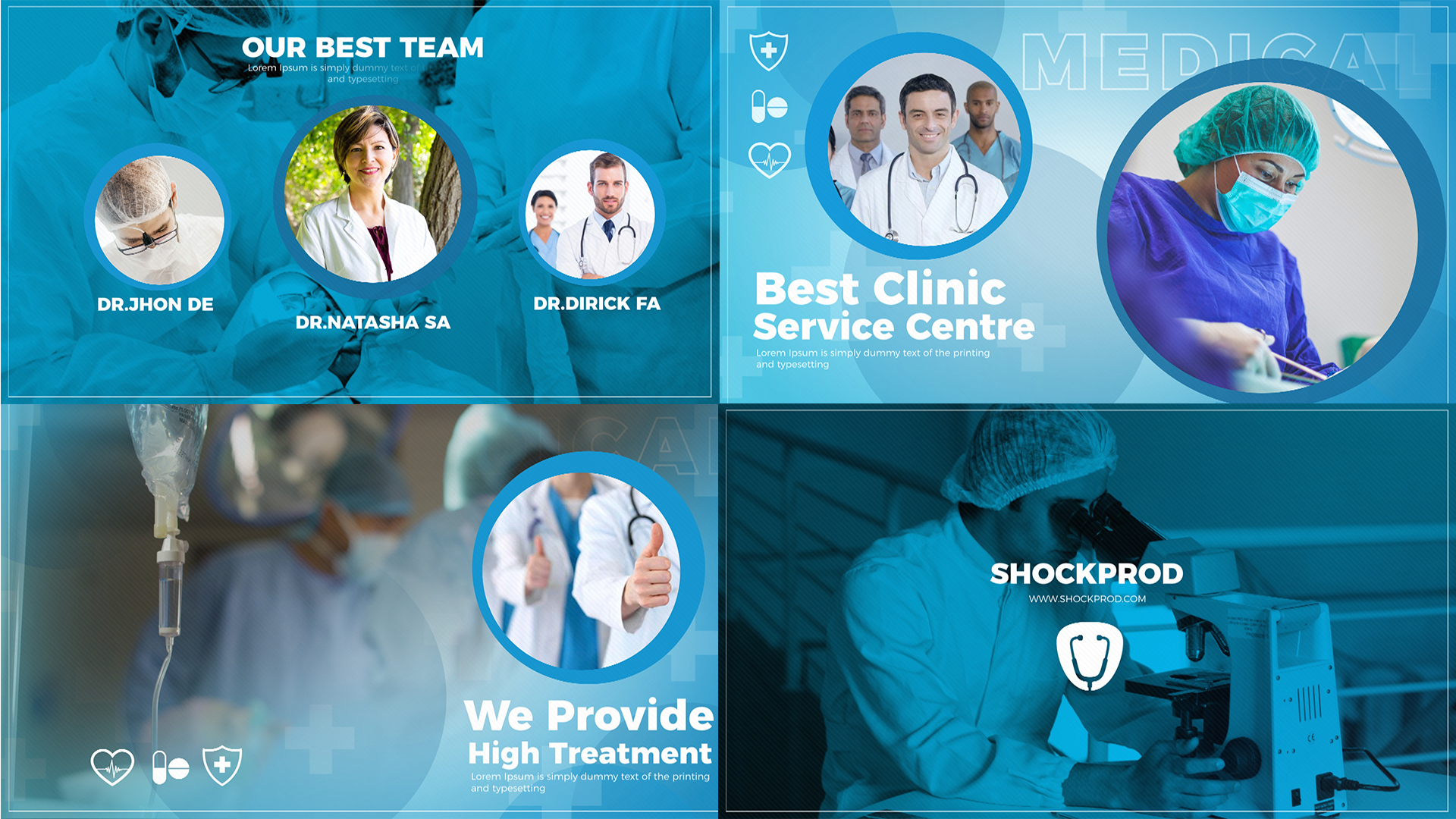 Template Medical Slideshow sony vegas 12 13 14 15 And Above - SHOCKPROD