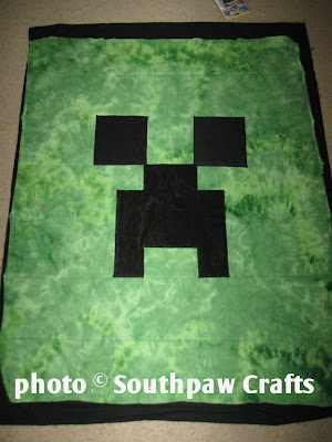 Southpaw Crafts: Minecraft inspired Blanket Twin Size DIY edition