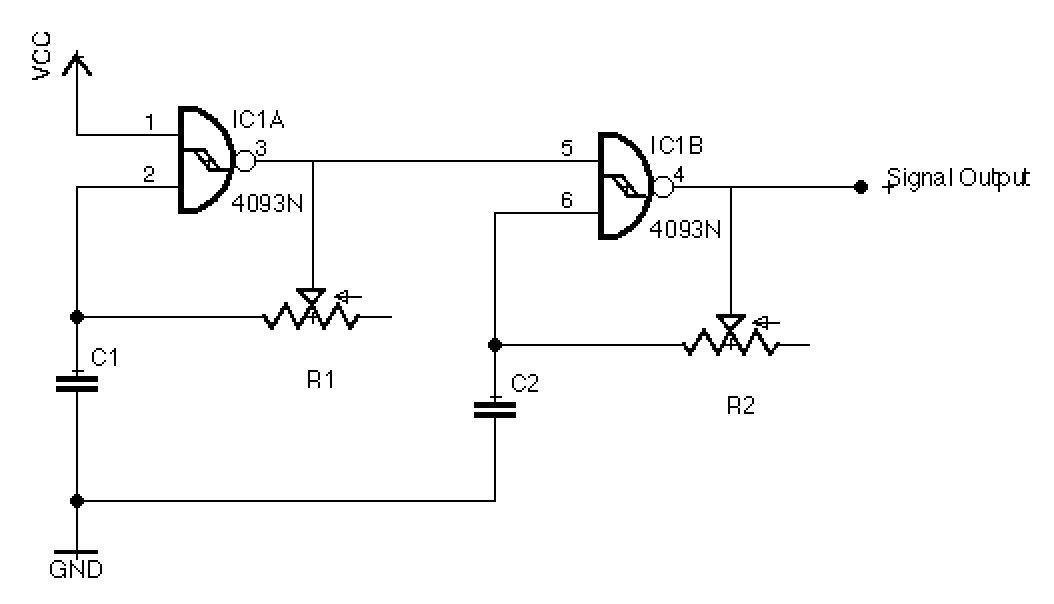 little-scale: Fun with Sea Moss: 4093 Modulated Oscillator