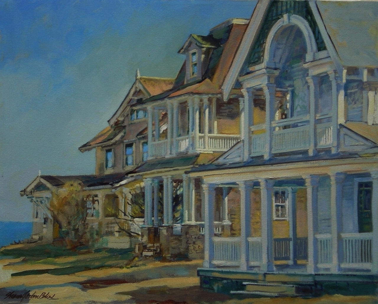 Sharon Jordan Bahosh : Seaside Village and Marine Paintings of Martha's ...