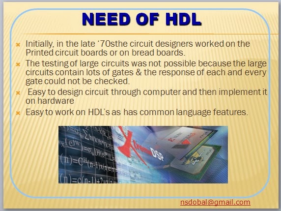 What is the Need of HDL in Designing of Today's Complex Structures ...