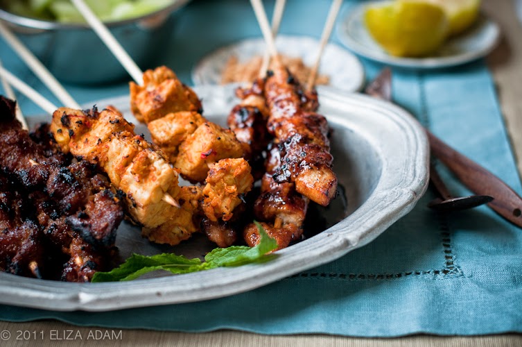 Notes from My Food Diary: Three satays