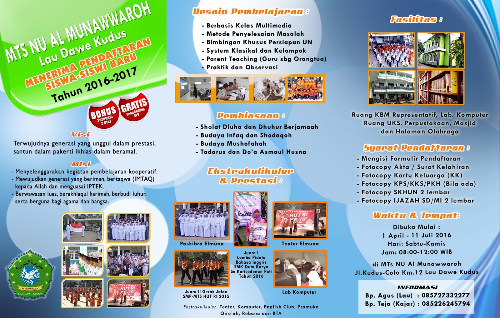 Kumpulan Desain PPDB : Brosur, Baliho, MMT dan Pataka - Almuna.sch.id