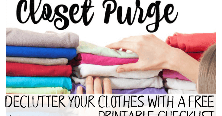 Closet Purge: Decluttering Clothes with Free Printable KonMari ...