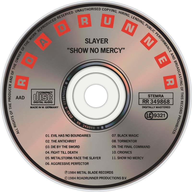Cries from the Quiet World: Slayer "Show No Mercy"