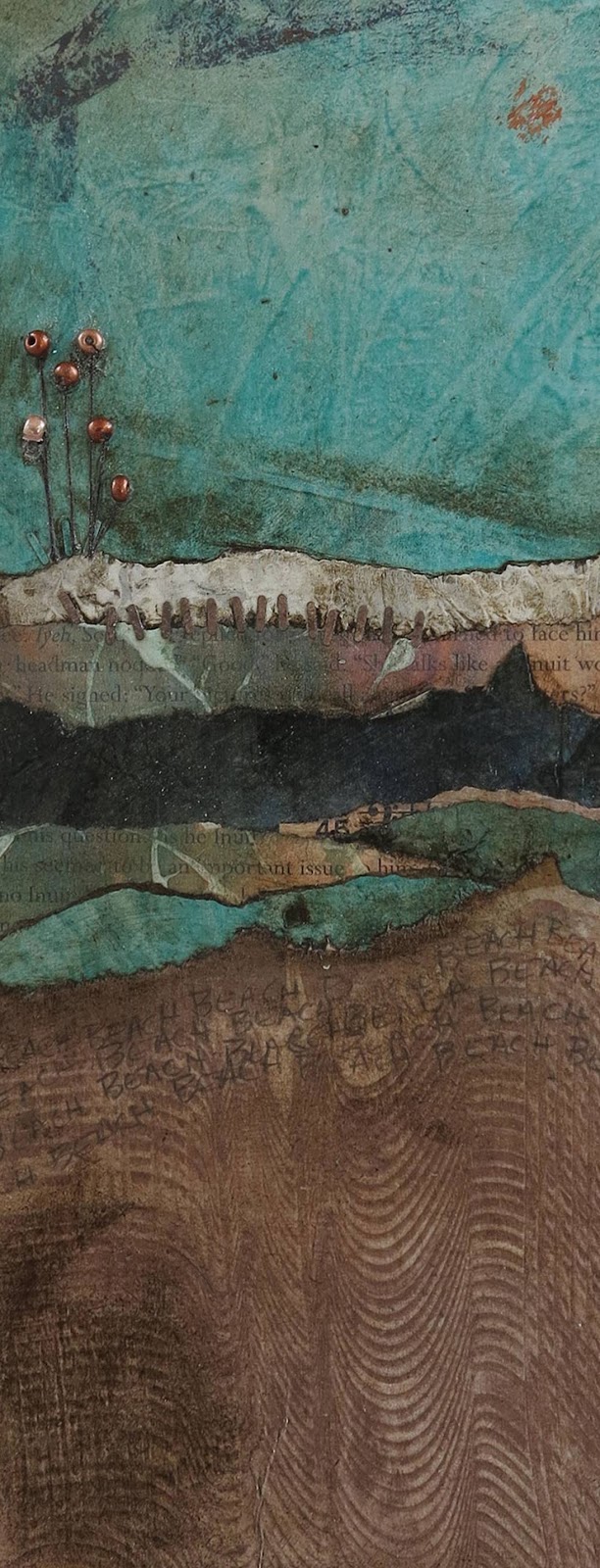 Mini Abstract Landscapes in Collage