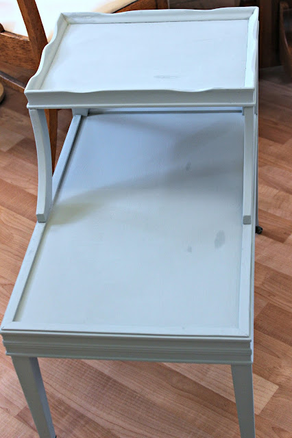 Thrift Shop Mid Century Modern End Table Upcycle - Organized Clutter