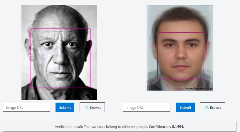 Apply facial recognition (Famous)