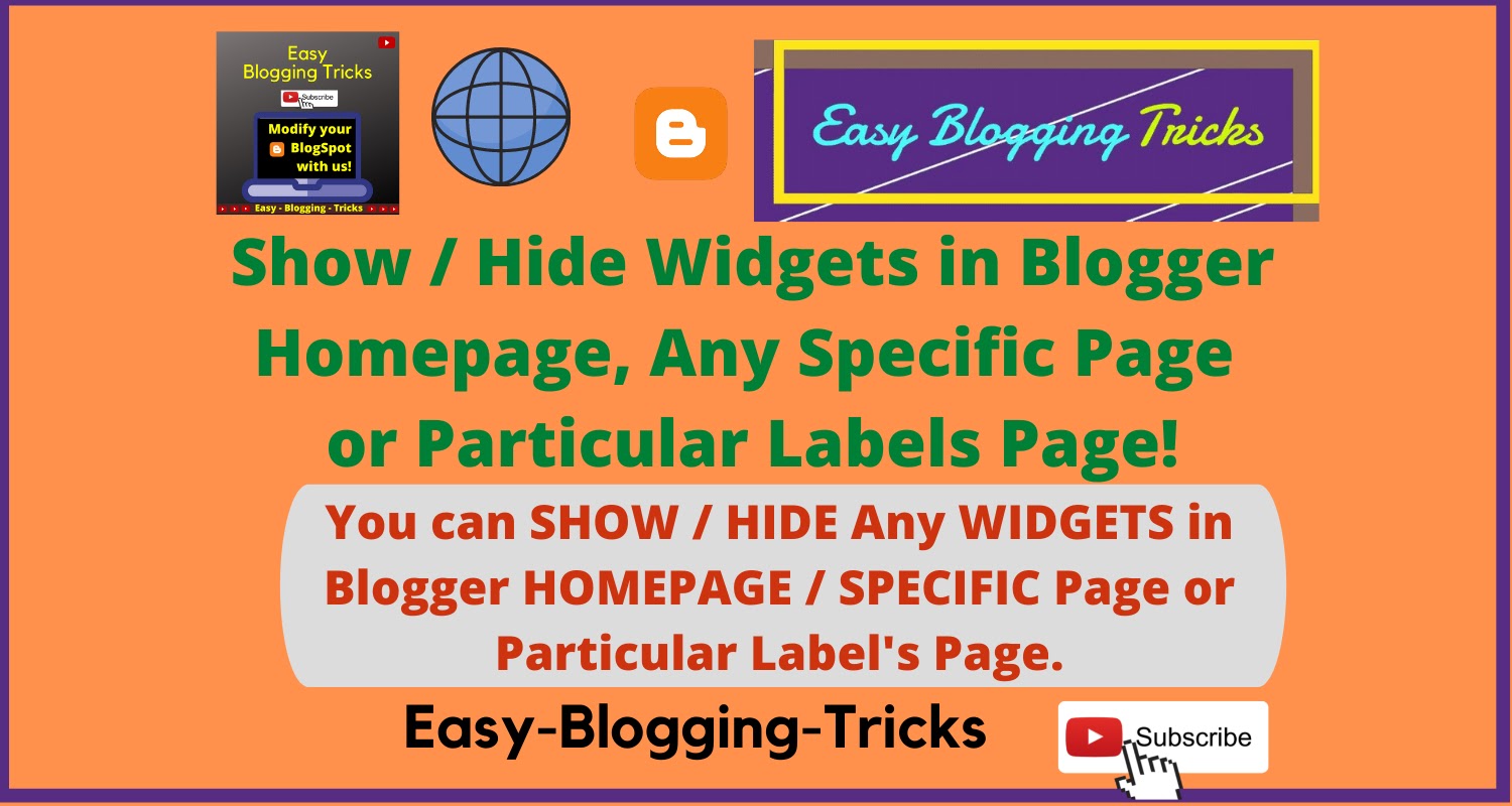 How To SHOW HIDE Any Blogger Widgets In Homepage Any Specific Page Particular Labels In how-to-show-hide-any-blogger-widgets-in-homepage-any-specific-page-particular-labels-in