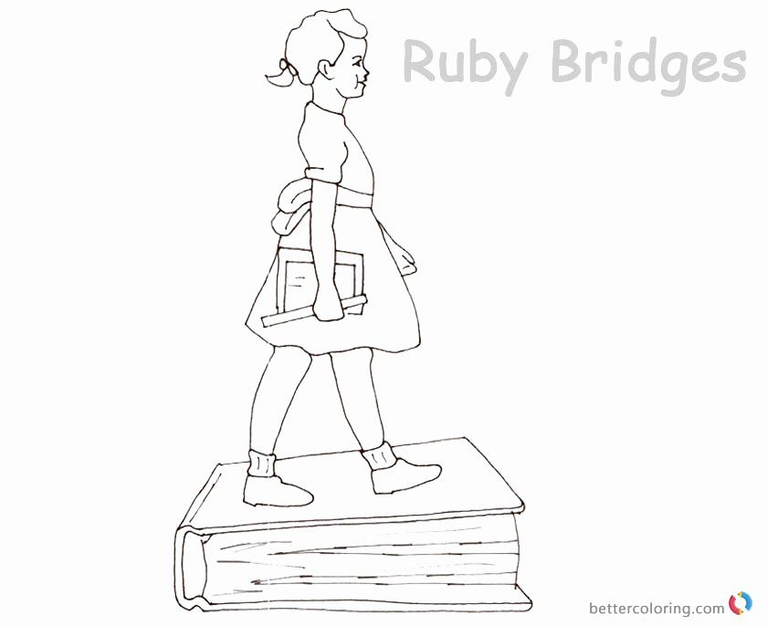 Ruby Bridges Coloring Pages ~ Coloring Pages