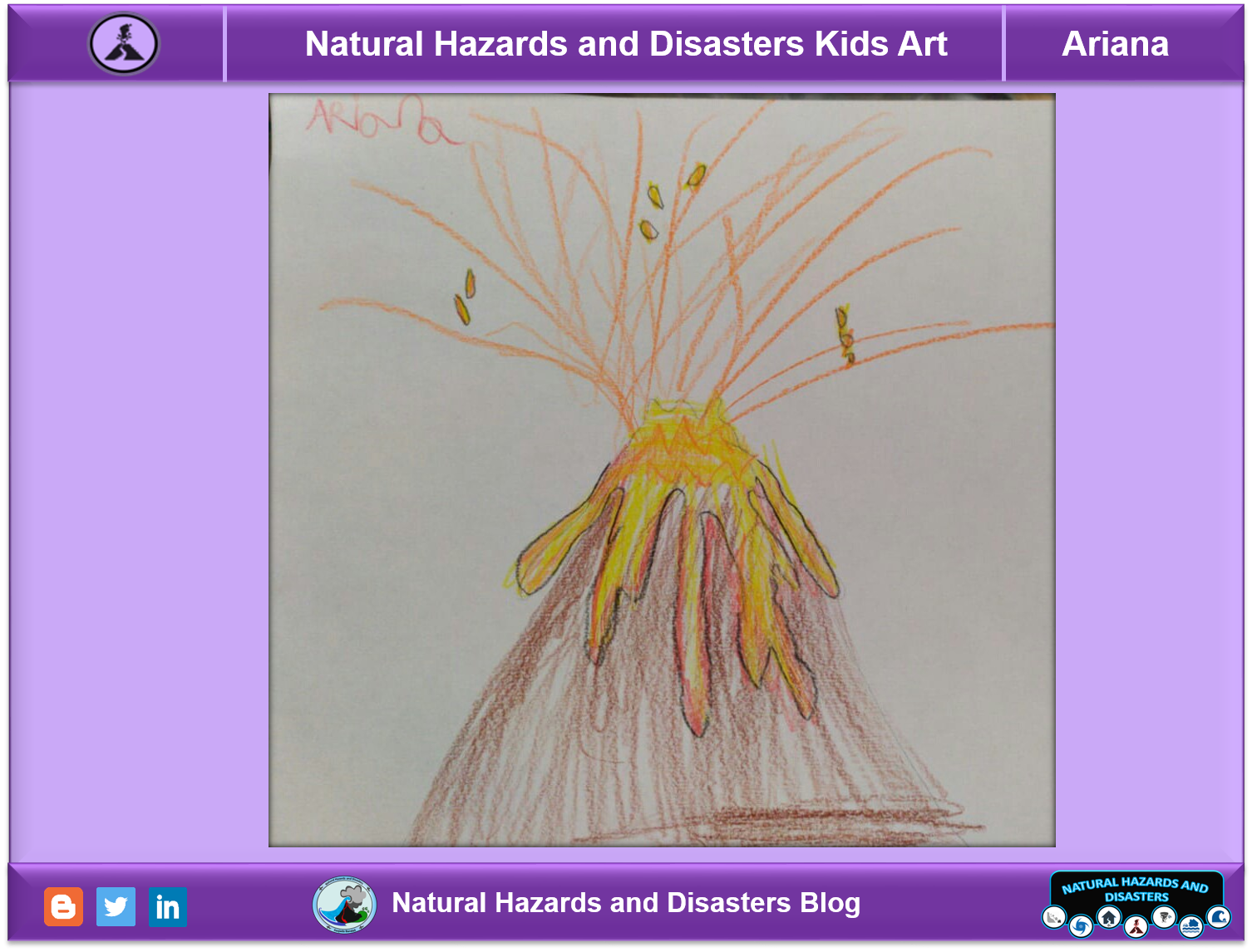 Natural Hazards and Disasters: Kids Art Work