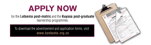 BANKSETA Learnership Online Application 2020 - RSACareers
