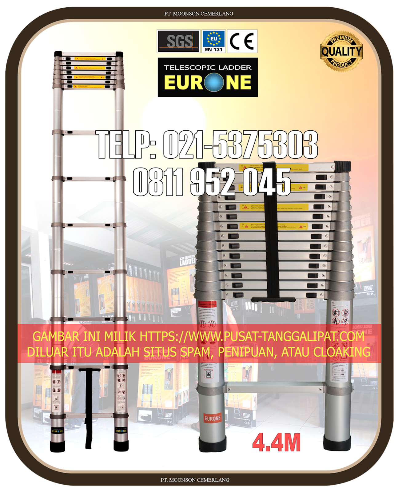 TANGGA TELESKOPIK 4,4 M