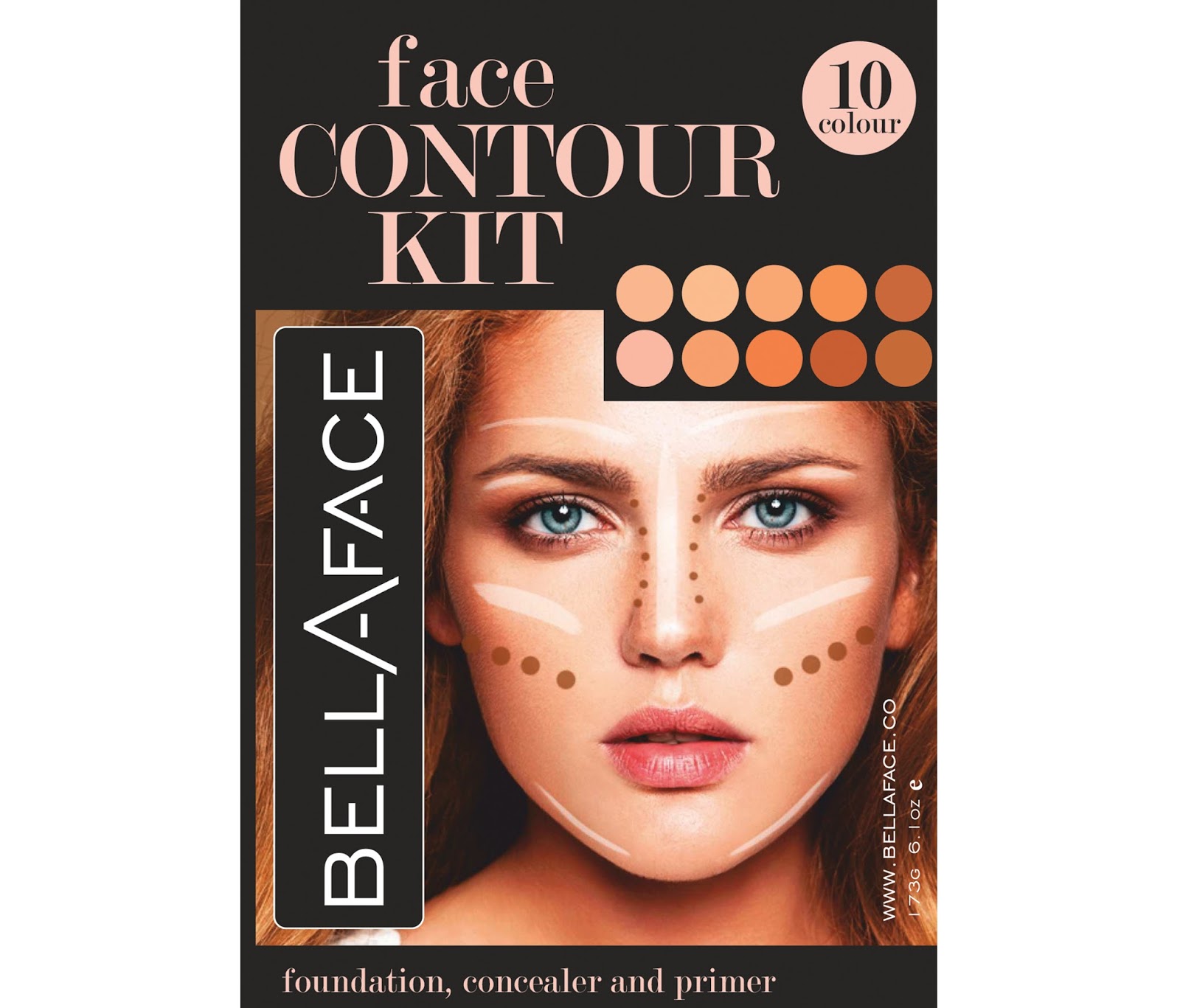 BellaFace : Bellaface 10 color camouflage and concealer palette Review