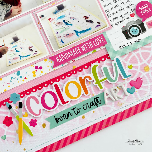 Colorful Art Layout - Simply Rebeca