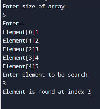 Write a program to search an element using Binary Search.