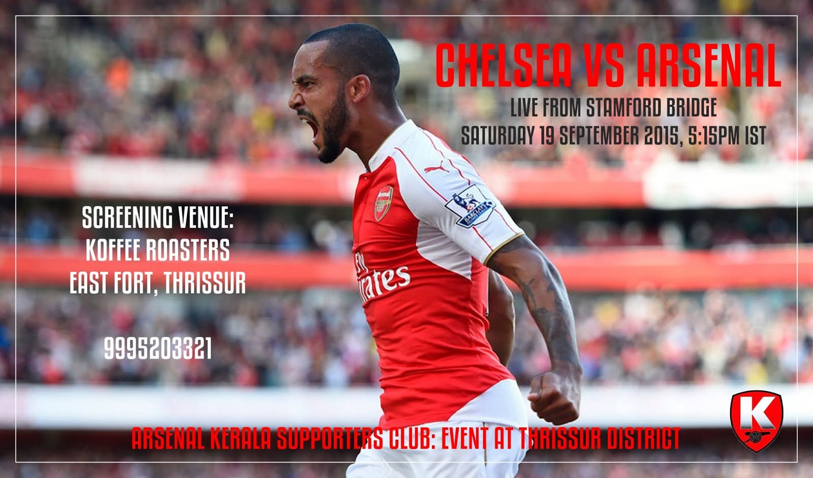 Arsenal Kerala Supporters Club: BPL Week6: Chelshit vs Arsenal, India