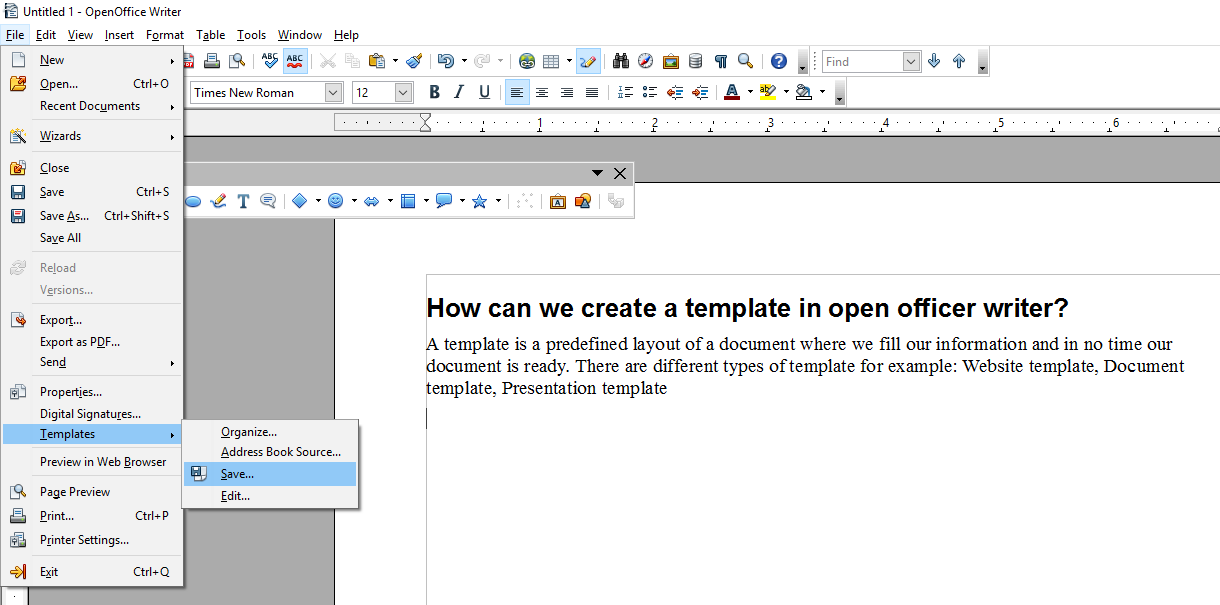 Class 10 IT | Chapter - Digital Documentation | Topic - Template Open ...