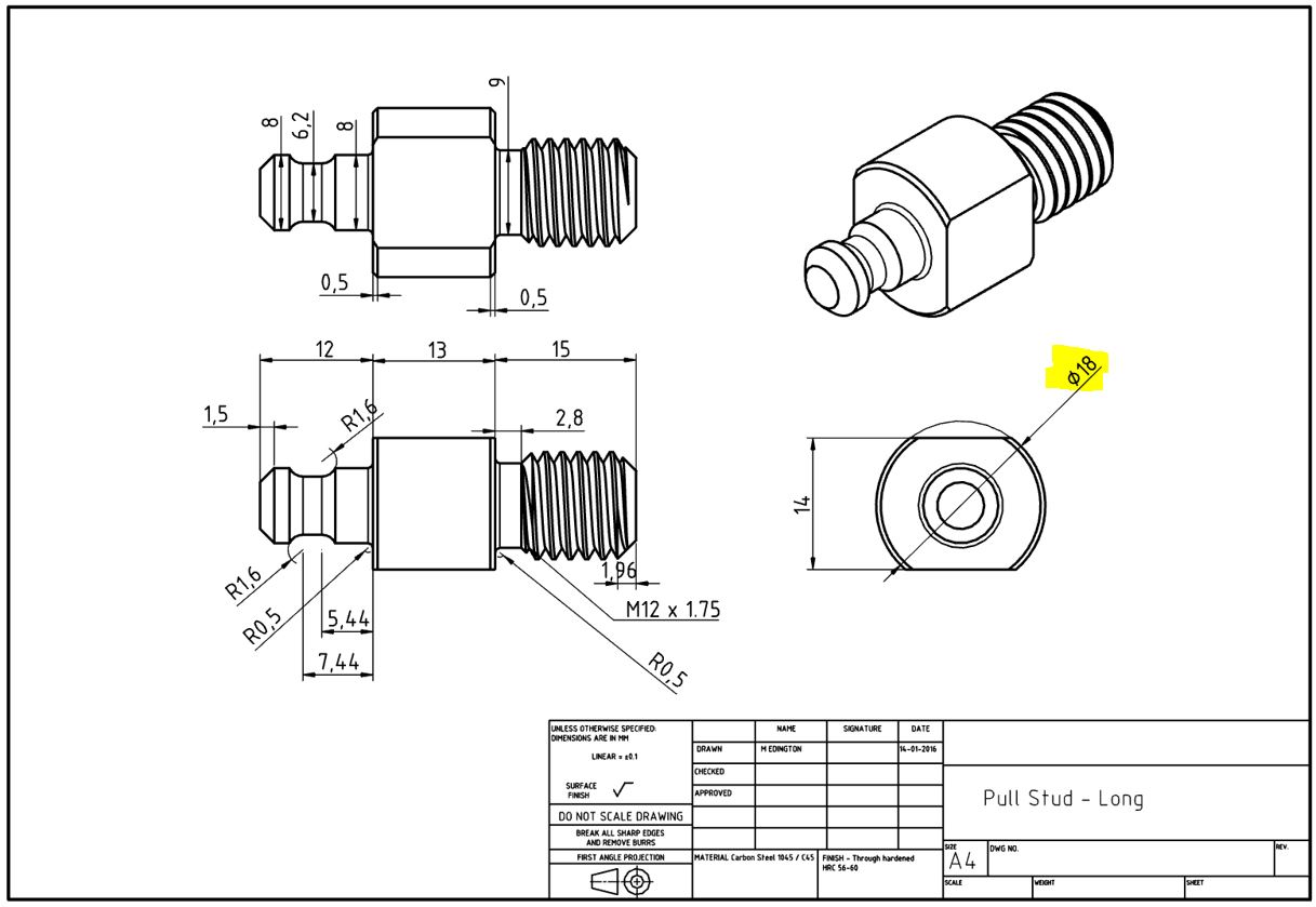 The Mighty Shiz: Pull stud machining