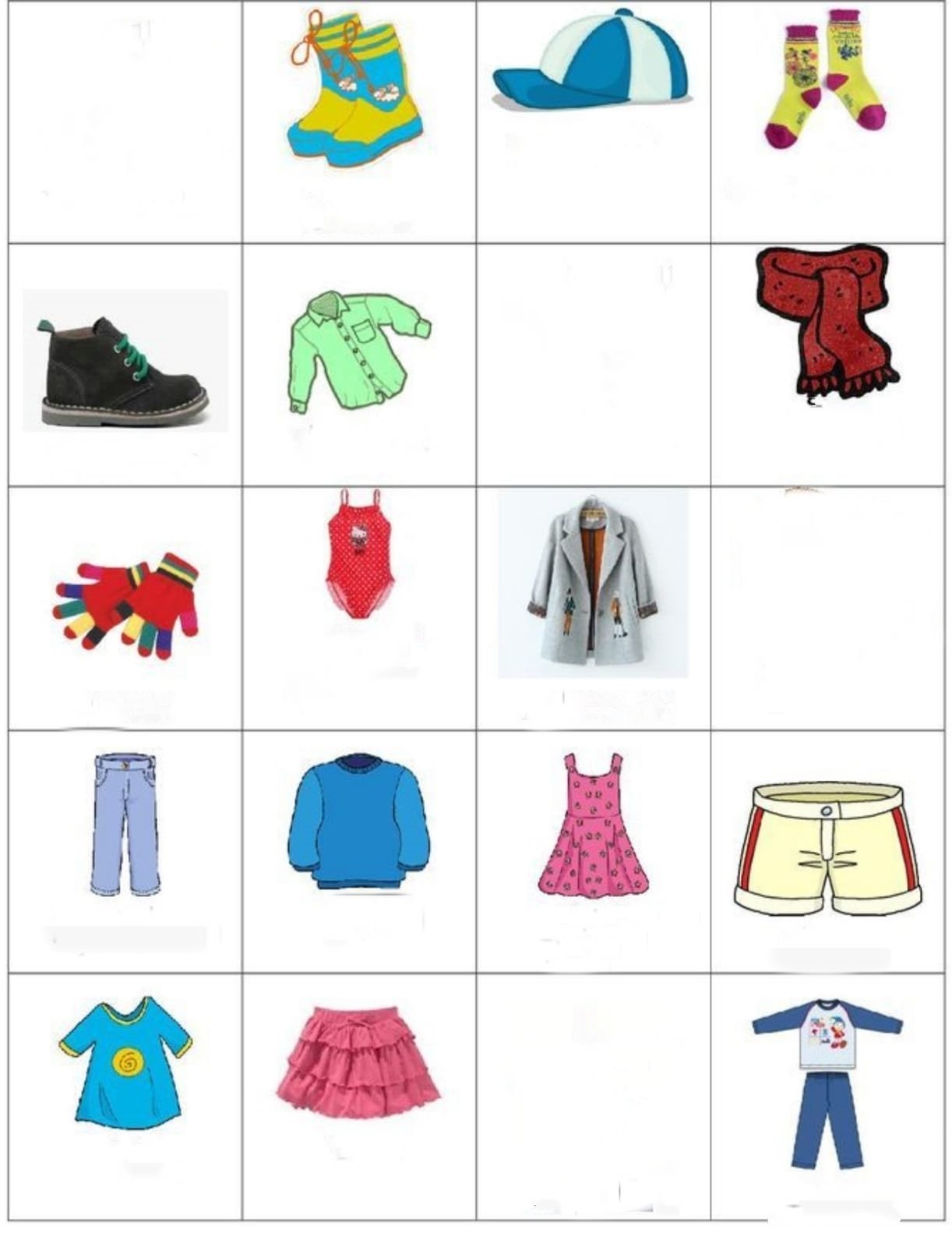 Francés 6-1: Tarea 2: Les vêtements