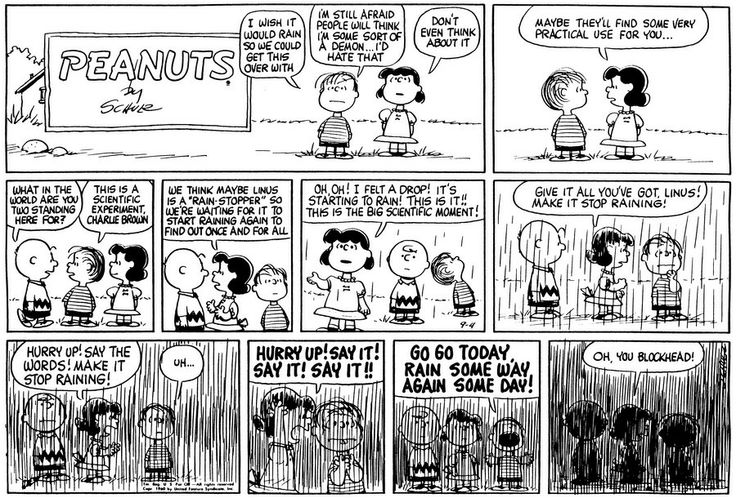 THE ARCHETYPAL ARCHIVE: MYTHCOMICS: [LINUS THE RAIN KING], PEANUTS (1960)