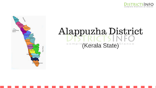 Alappuzha District With Talukas in Kerala State