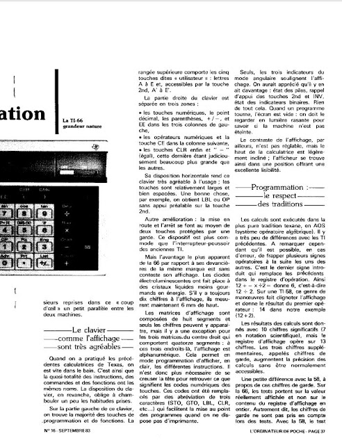 3,1416....DAMICALC: TI-66 PROGRAMMABLE
