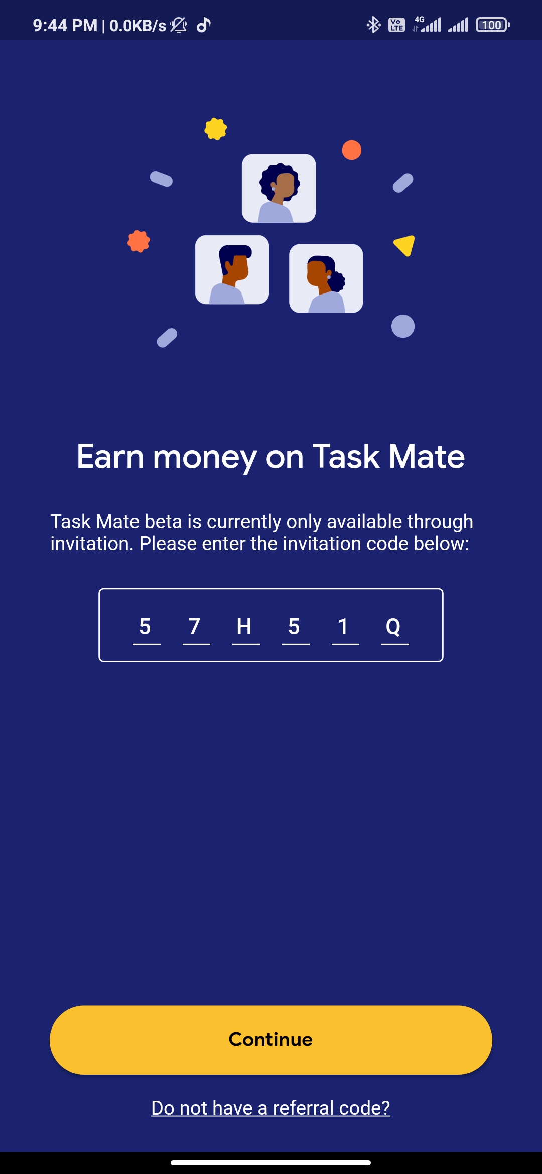 Google Task Mate App Referral Code - Get Invitation Code, Earn Money From Taskmate App From Google