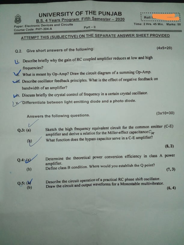 MHA Physicist (Physics By MHA): 5th semester past papers