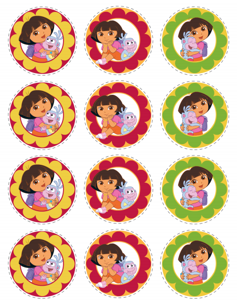 Princess Dora Cake Toppers