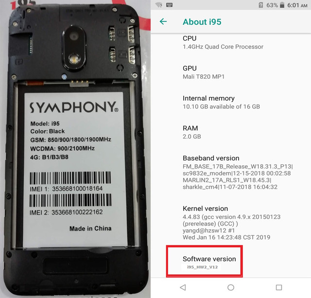Symphony Official Flash File BD