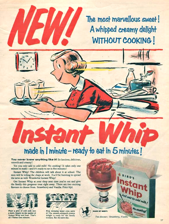 Did Angel Delight have to set in the fridge overnight back in the day ...