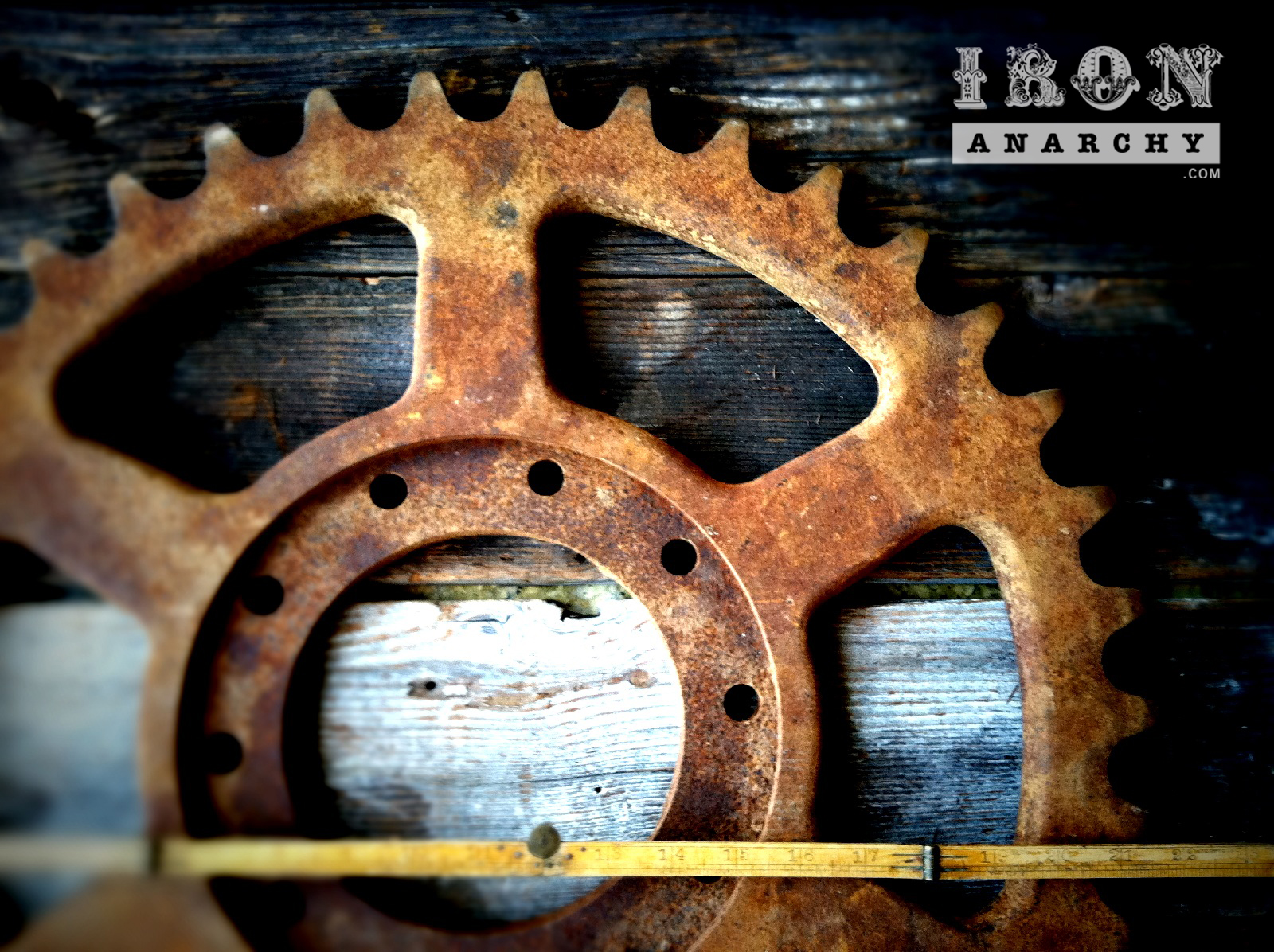 Extra Large Antique Industrial Decorative Cast Iron Gear