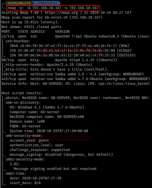 KB-Vuln: 3 Vulnhub Walkthrough - Hacking Articles KB-Vuln: 3 Vulnhub Walkthrough - Hacking Articles