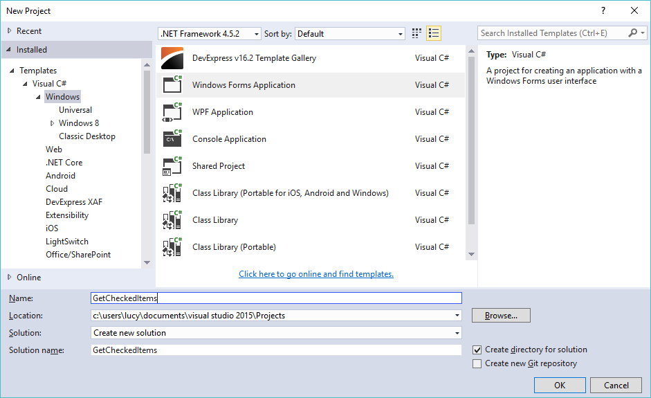 Windows Forms Get Checked Items In A Checkedlistbox In C