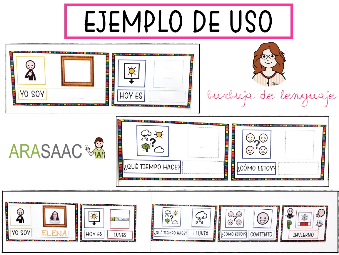 Burbuja de Lenguaje: Calendario visual Arasaac