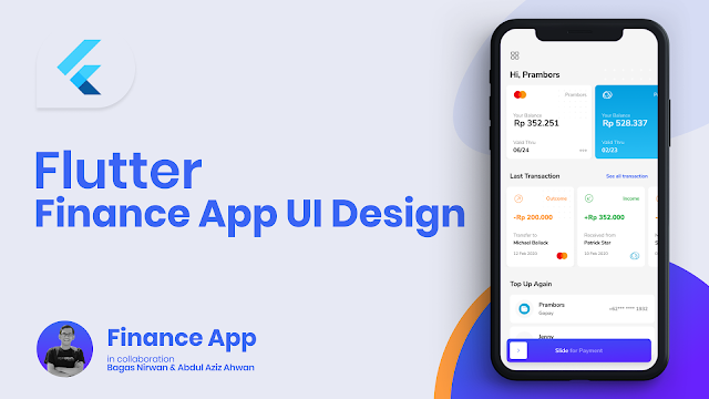 Designing Finance Banking App UI Design with Flutter - Abdul Aziz Ahwan - Mobile Dev Enthusiast