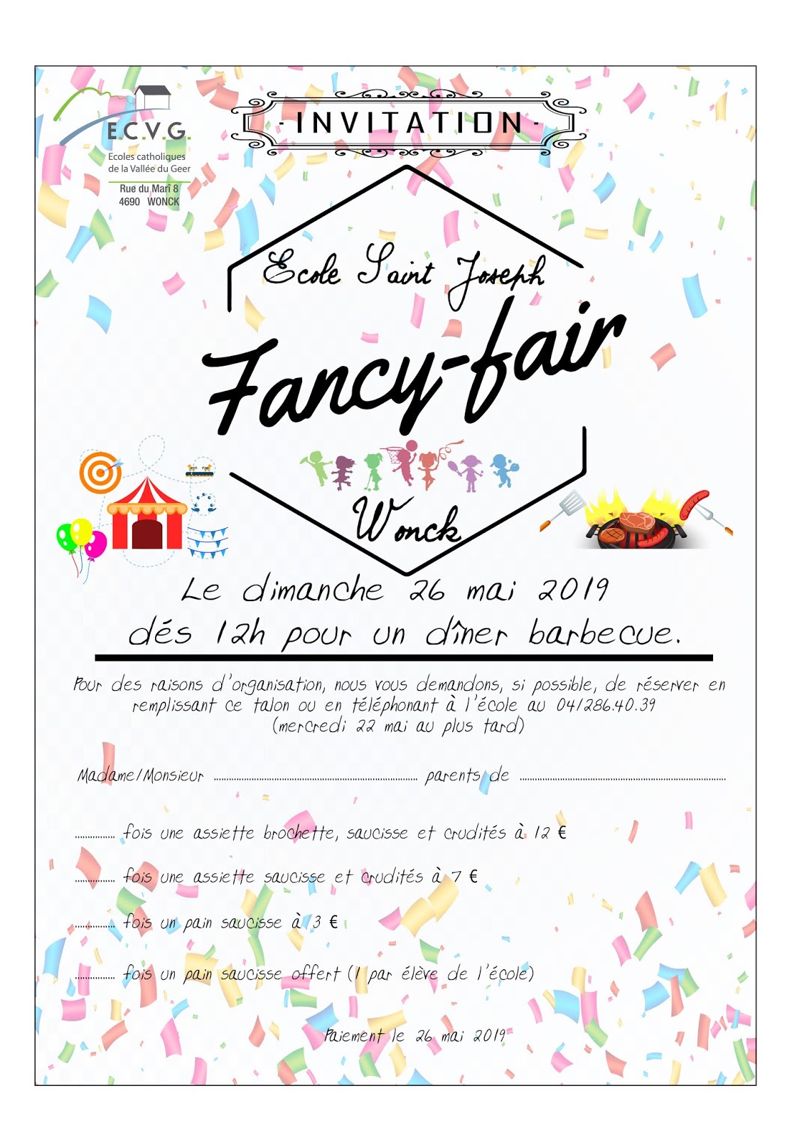 FANCY FAIR - École Saint-Joseph à Wonck - Blog