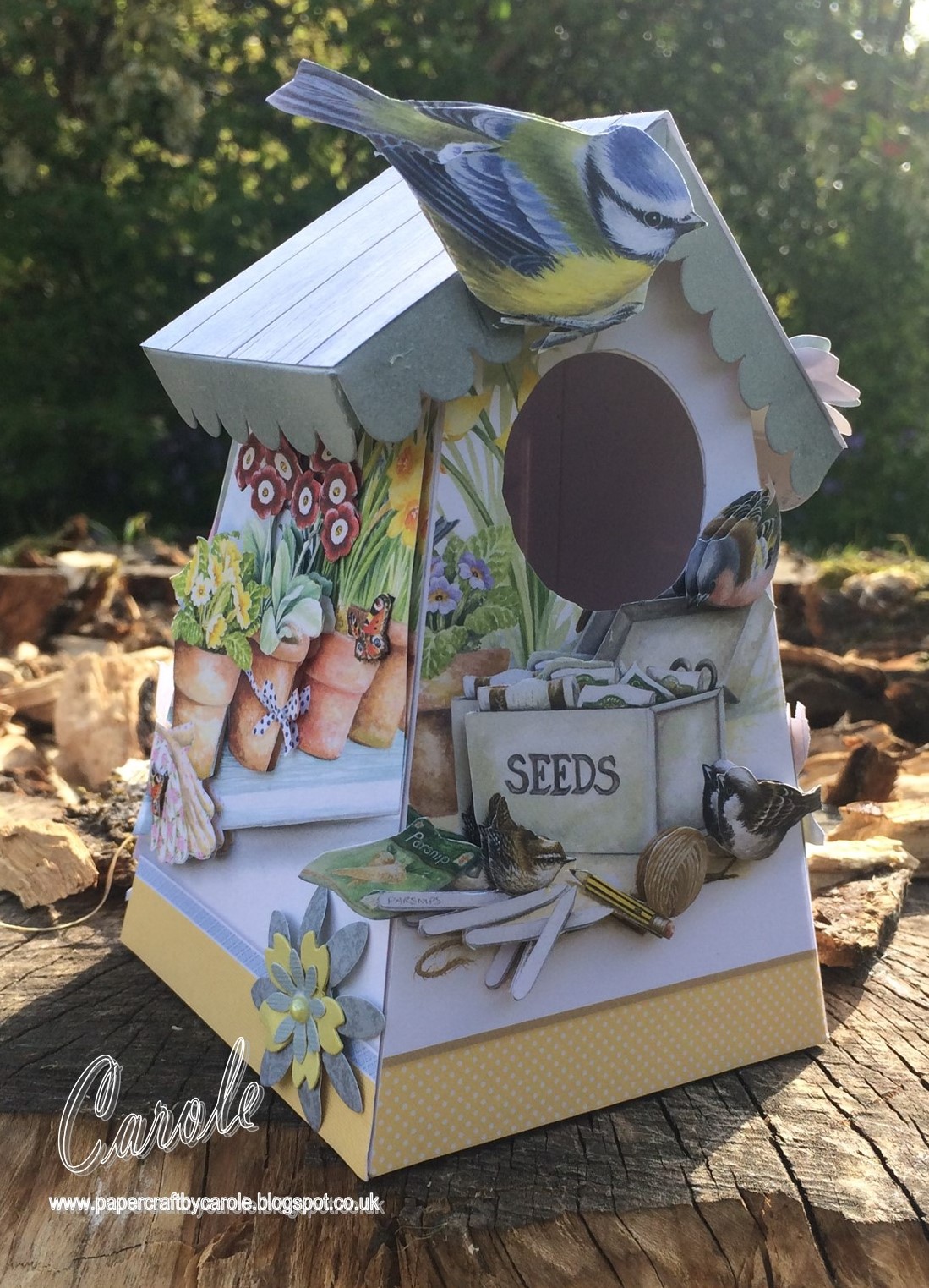 Papercraft by Carole!: Use Your Craft Stash - Bird Box