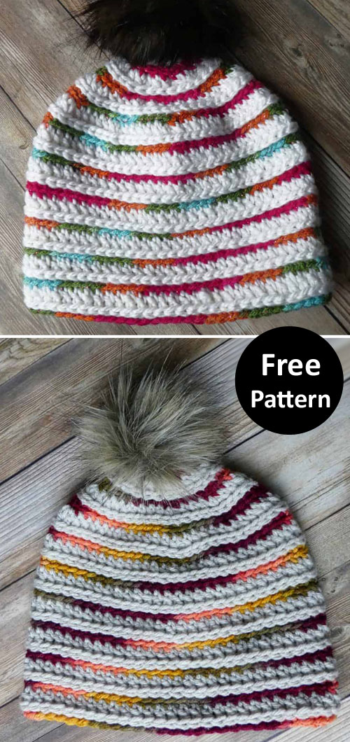 Beautiful Skills - Crochet Knitting Quilting : Top Down TC Beanie - Free Crochet Pattern