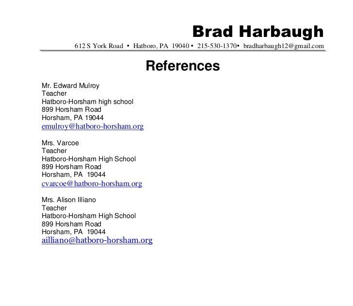Reference Resume Format ~ Resume Letter