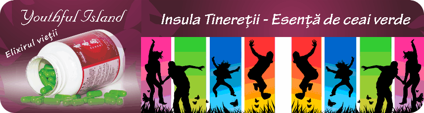 Pastile de slabit Youthful Island - Insula Tineretii - Esenta de ceai verde