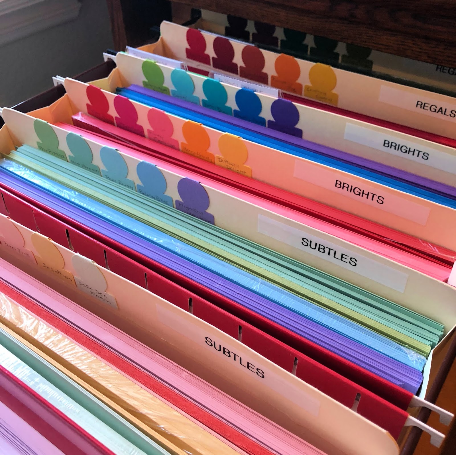 Spectrum Ink: Organizing Cardstock in Limited Space